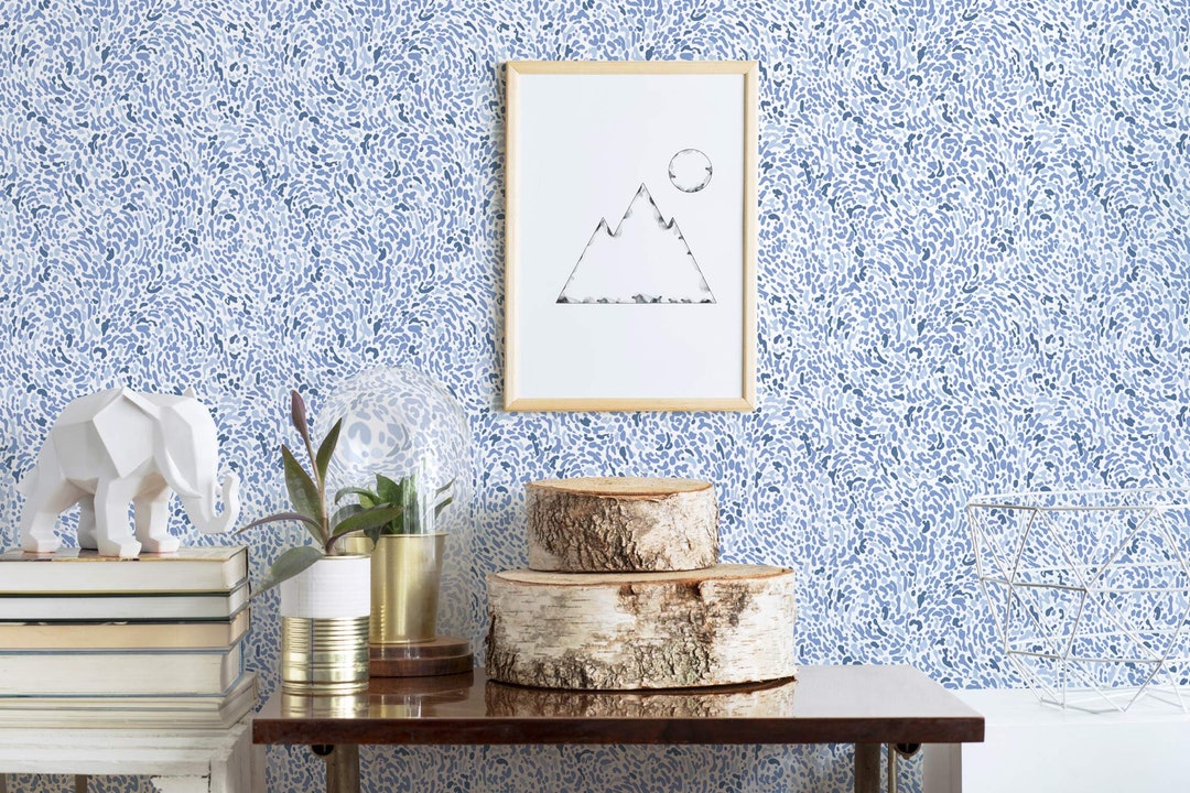 Abstract Blue Removable Wallpaper / Self-adhesive or Traditional ...