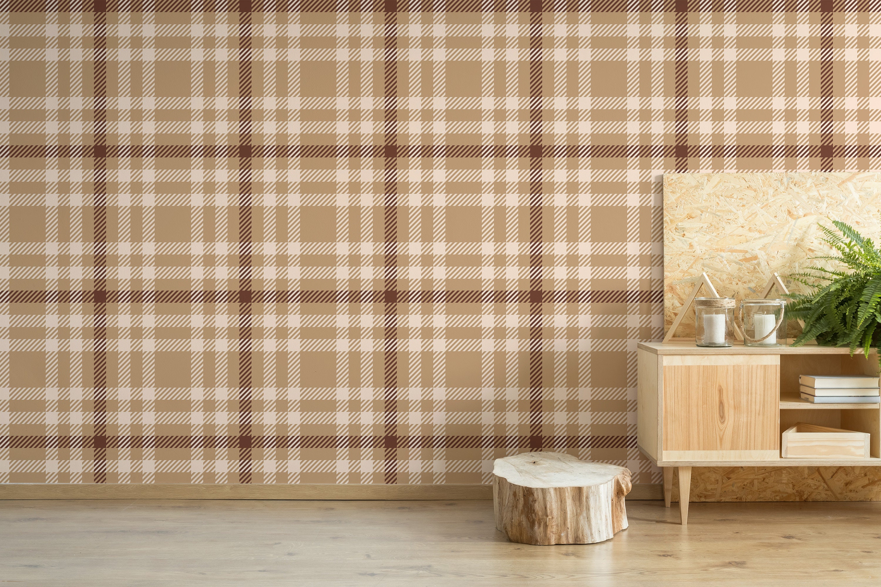Brown Peel And Stick Wallpaper