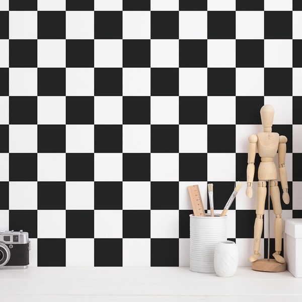 Checkered Wallpaper - Etsy