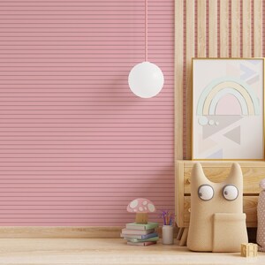 Pink Stripe Peel and Stick Wallpaper / Striped Removable Wallpaper ...