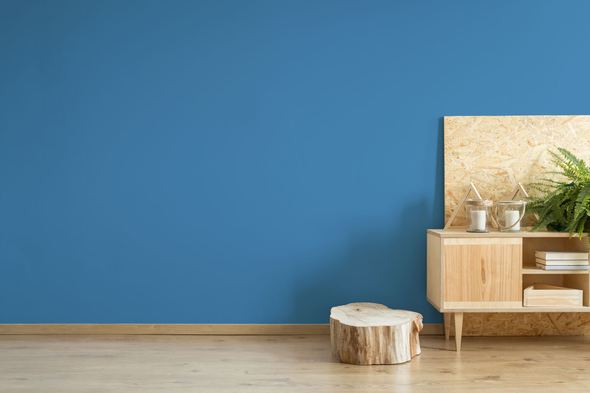 Bright Blue Peel and Stick Wallpaper / Solid Blue Removable - Etsy