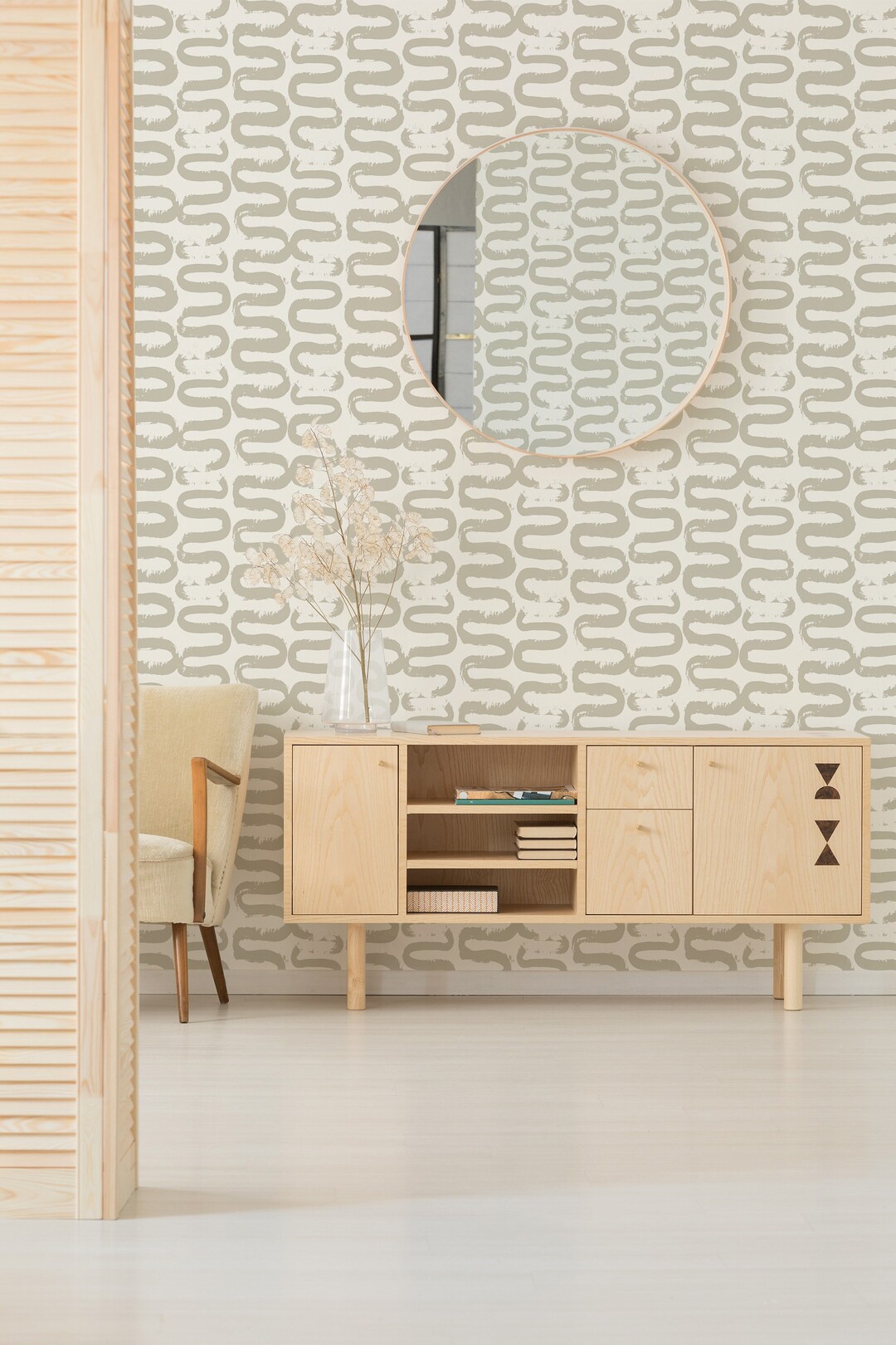 Wiggle Room Brush Stroke Wallpaper - Peel and Stick Wallpaper or Non ...