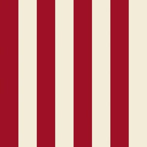 Vintage Red Cream Stripes Kitchen Wallpaper | Bold Vertical Stripe ...
