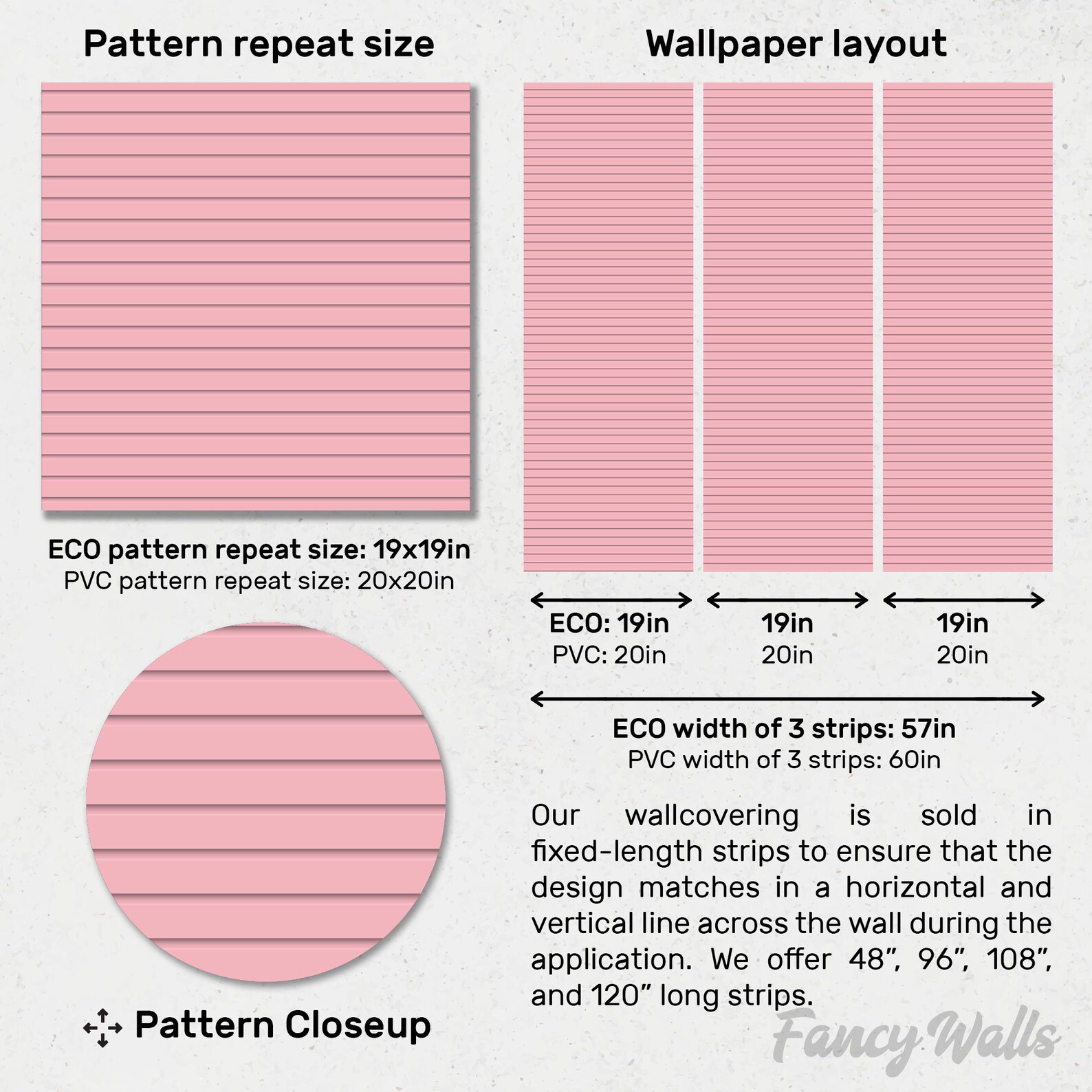 Pink Stripe Peel and Stick Wallpaper / Striped Removable | Etsy