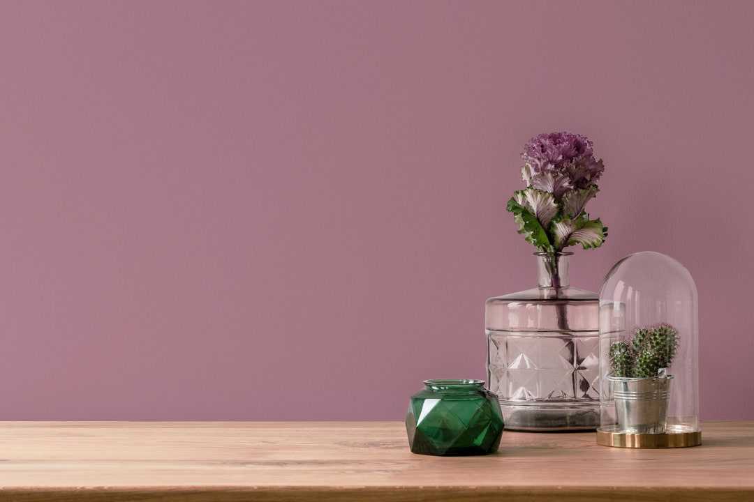 Solid Dusty Violet Wallpaper - Peel and Stick Wallpaper or Non Pasted ...