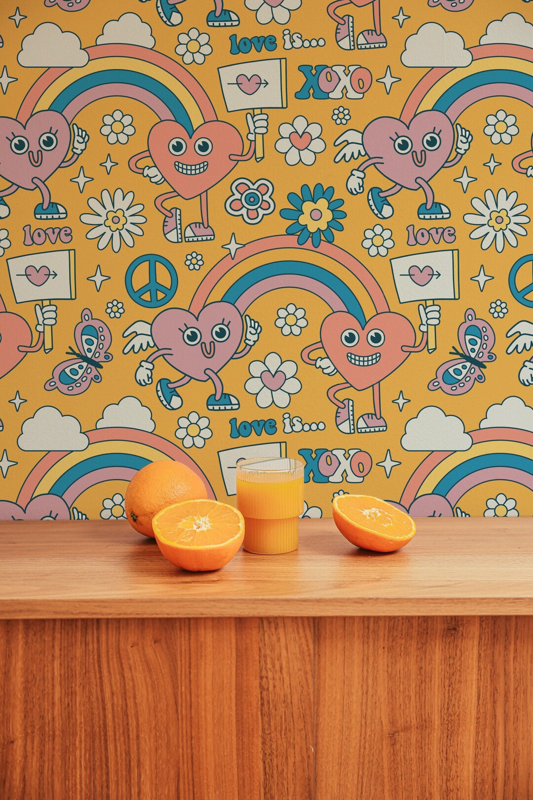 Funky Fun Wallpaper - Peel and Stick Wallpaper or Non Pasted Wallpaper ...
