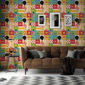 Funky Fun Wallpaper - Peel and Stick Wallpaper or Non Pasted Wallpaper ...