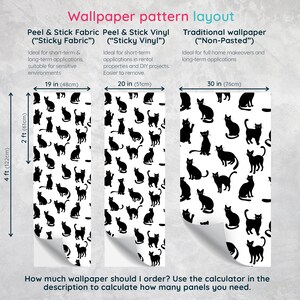 Novelty Cat Wallpaper - Peel and Stick Wallpaper or Non Pasted ...