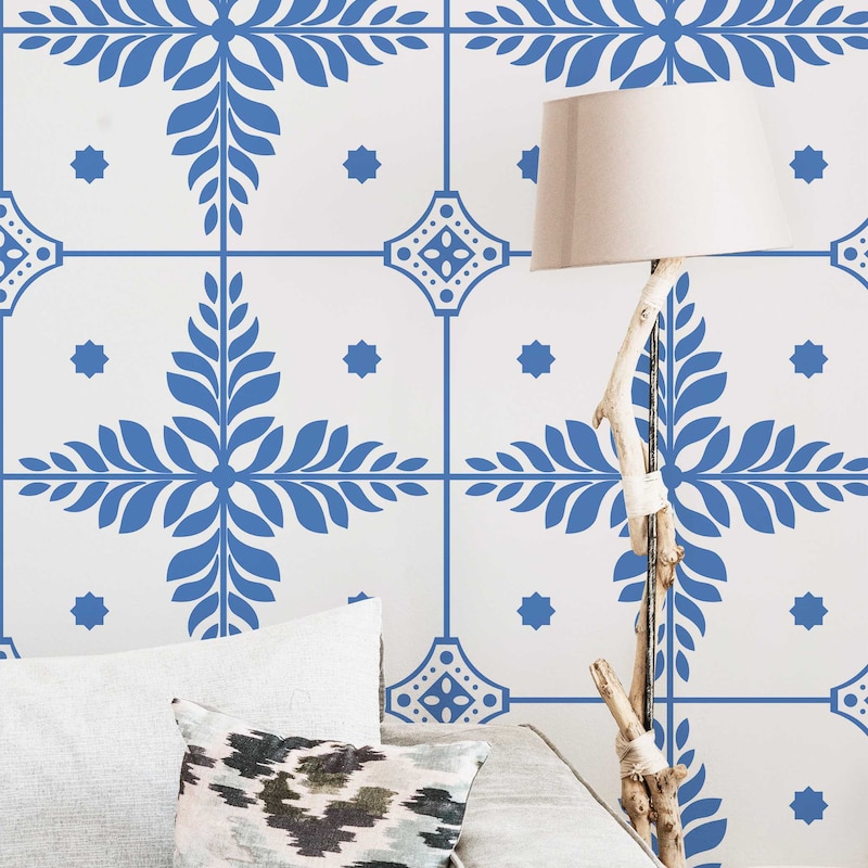 White Tile Wallpaper - Etsy