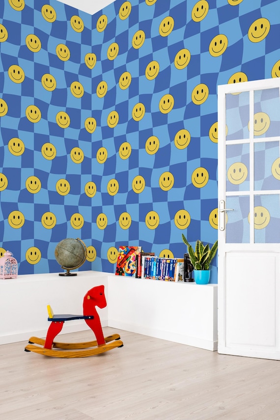 Funky Blue Wallpaper