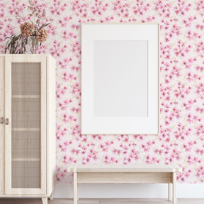 Removable Wallpaper Pink - Etsy