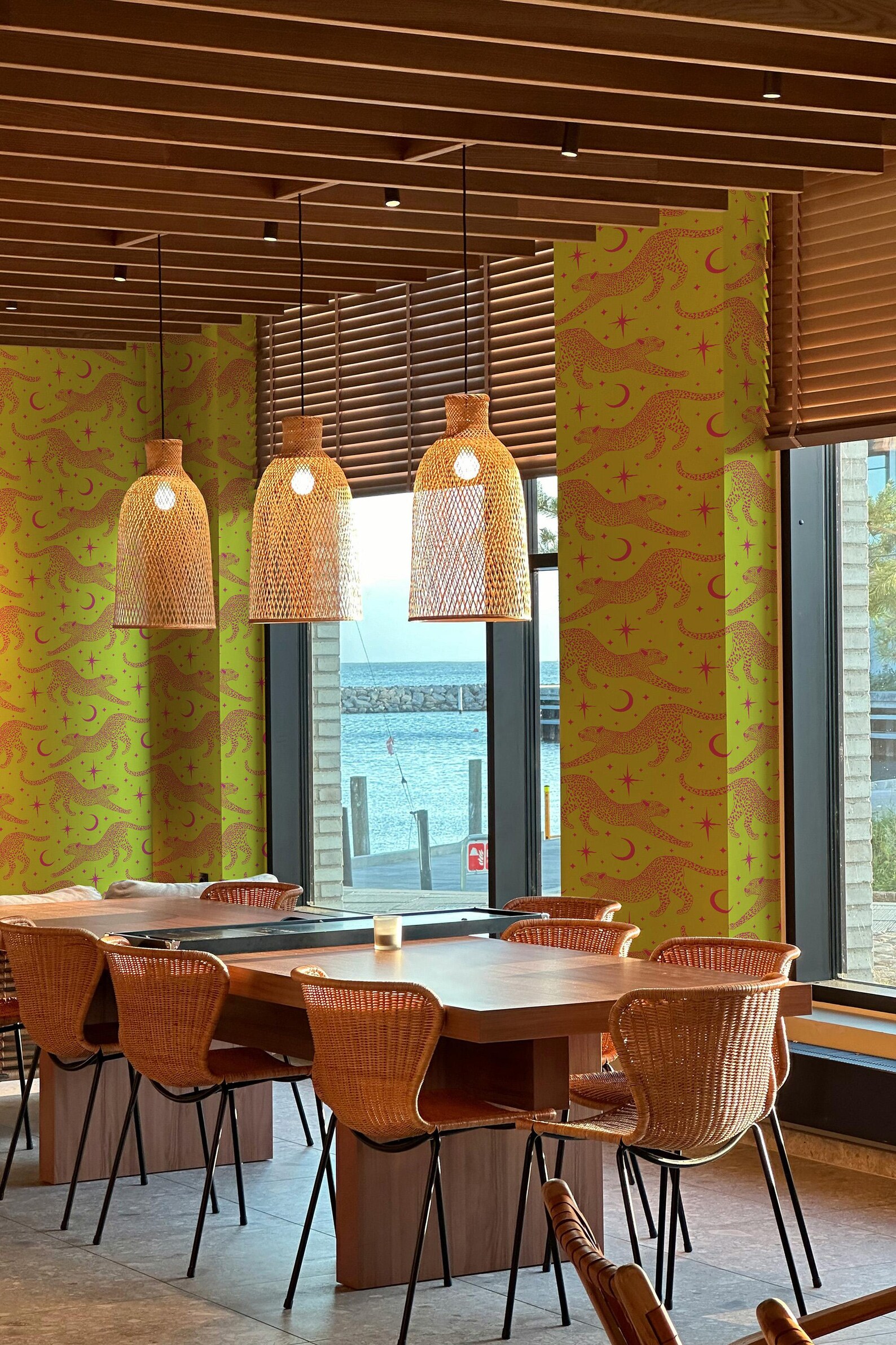 Chartreuse Leopard Wallpaper | Bright Greenpeel and Stick Removable ...