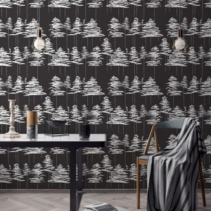 Tree Peel and Stick Wallpaper / Tree Removable Wallpaper / Wallpaper ...