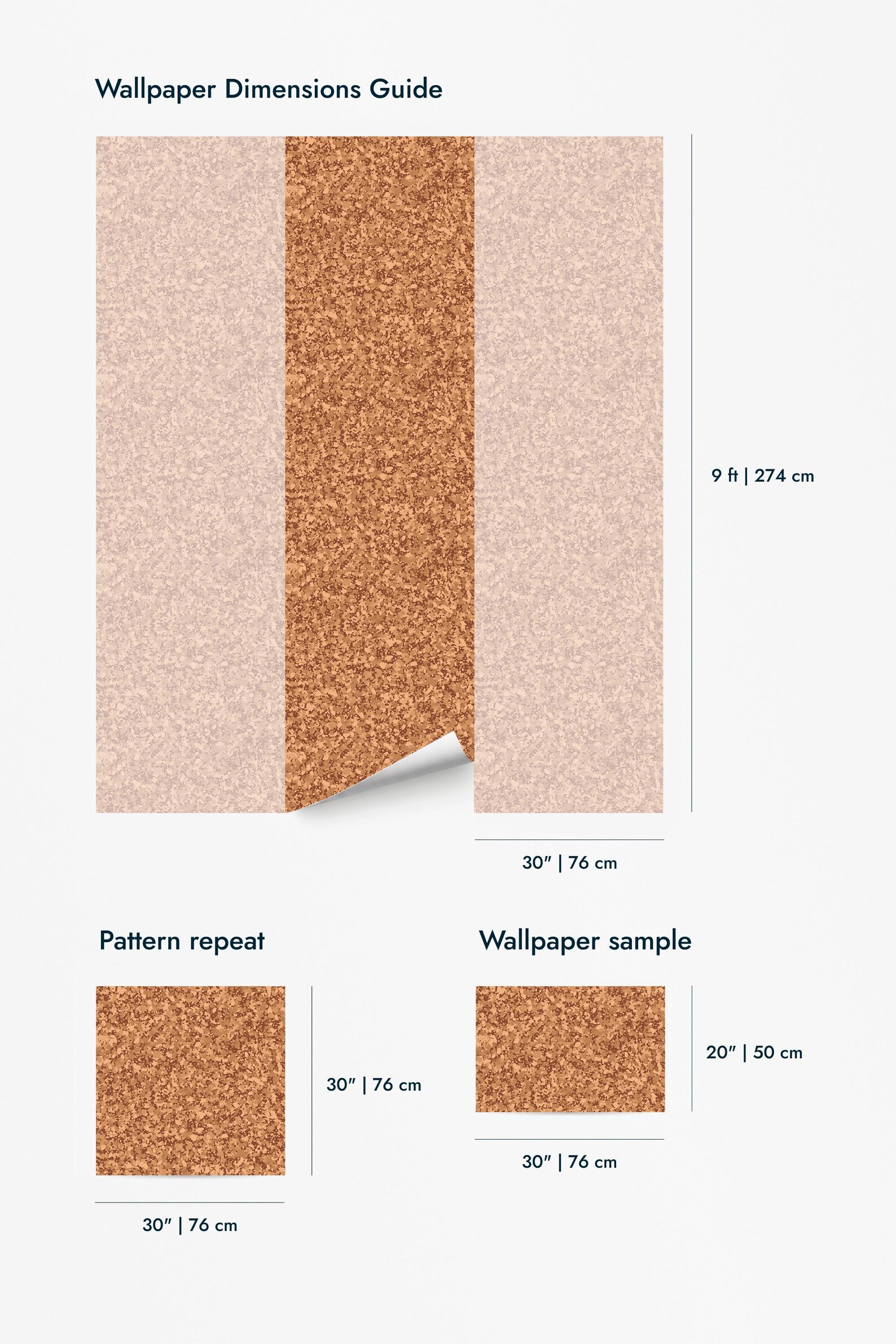 Eclectic Cork Look Wallpaper - Peel and Stick Wallpaper or Non Pasted ...