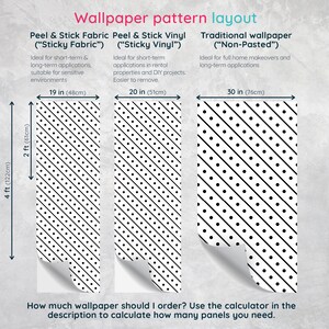 Diagonal Line Peel and Stick Wallpaper / Striped Removable Wallpaper ...