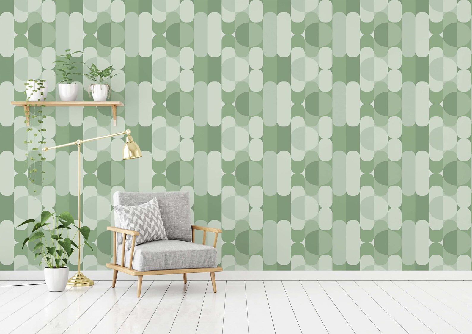 Sage Green Peel And Stick Wallpaper