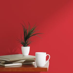 Red Solid Color Wallpaper | Red Peel and Stick Removable Fabric or ...