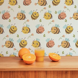 Nature Bee Wallpaper Peel and Stick Wallpaper or Non Pasted Wallpaper ...
