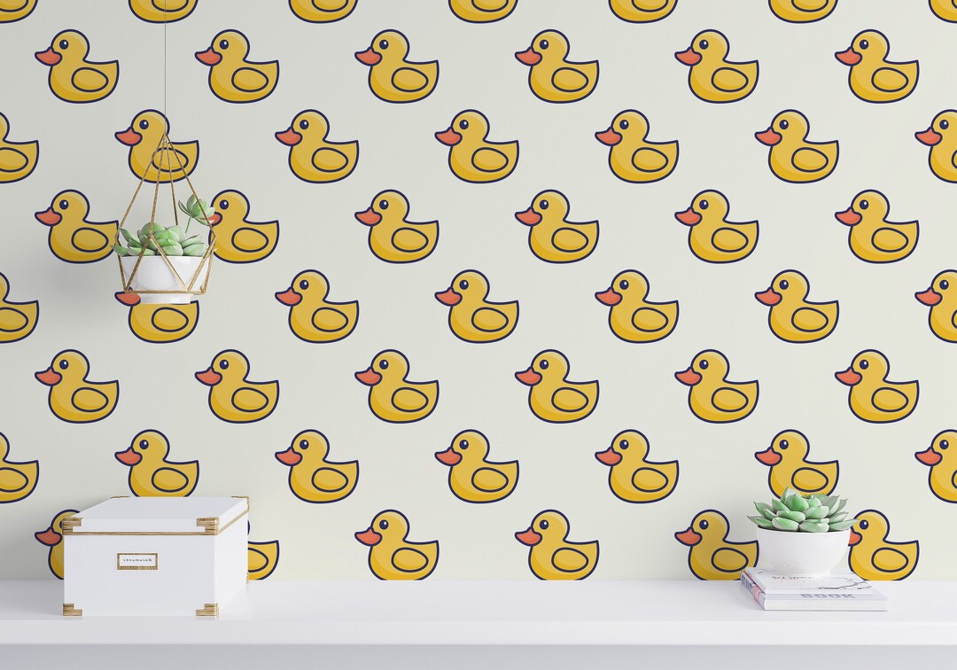Rubber Duck Wallpaper - Peel and Stick Wallpaper or Non Pasted ...