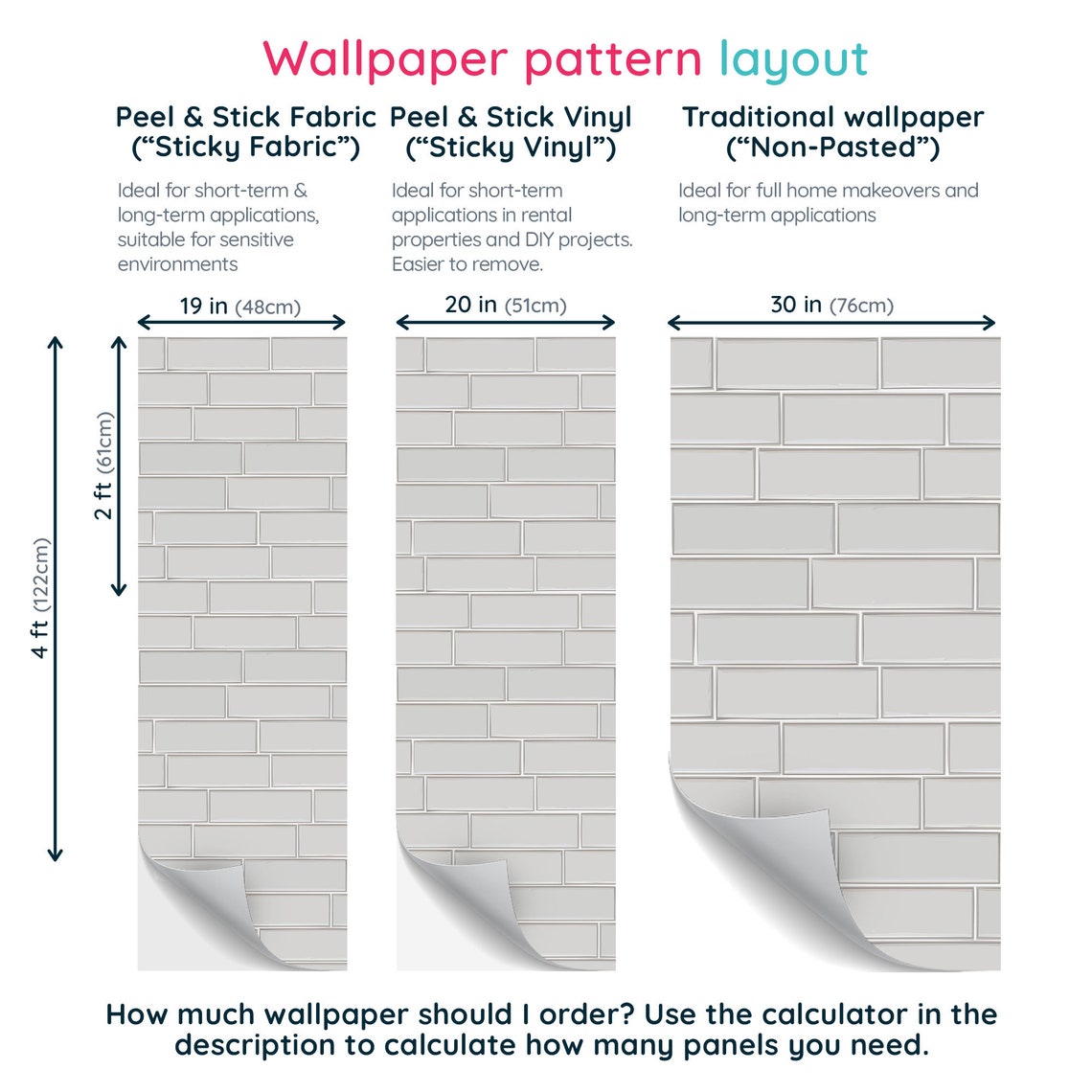 White Brick Wallpaper / White Brick Removable Wallpaper / Faux - Etsy