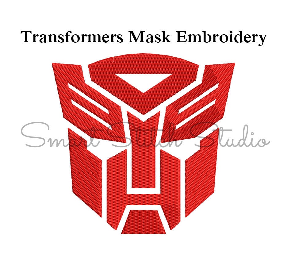 Transformers Embroidery Design Transformer Mask Embroidery - Etsy UK