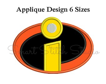 The Incredibles Inspired Machine Embroidery Design. - Etsy