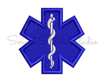 Star of Life Machine Embroidery Design Embroidery Designs - Etsy