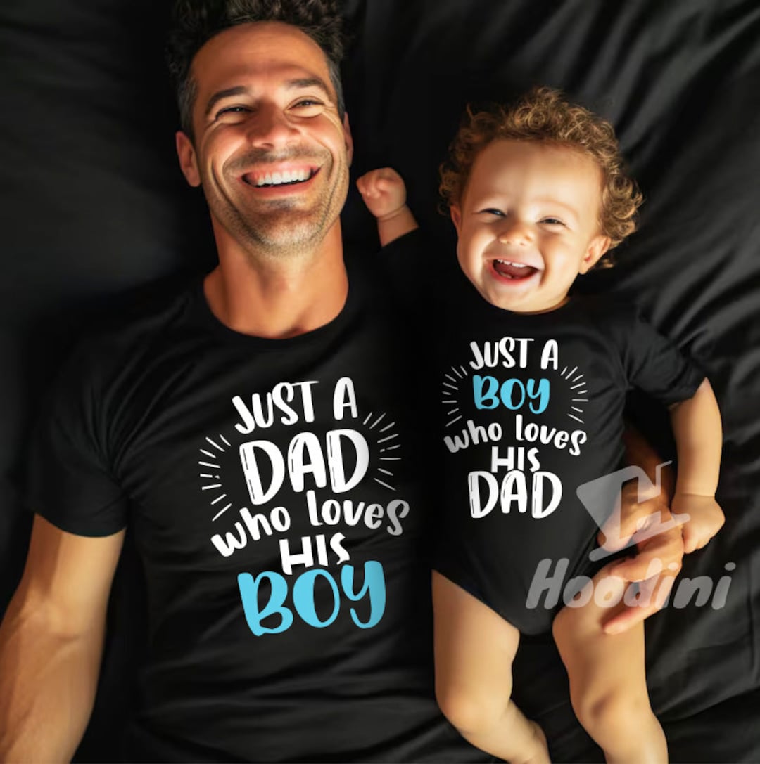 Father and Son Matching Shirts,new Dad Gift,dad and Baby Shirts,just a ...