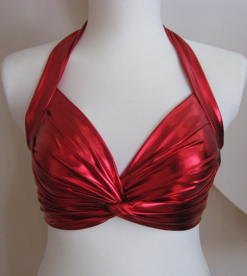 Shiny Red Bra Top Belly Dance, Tribal, Costume Practice Tribal Fusion ...
