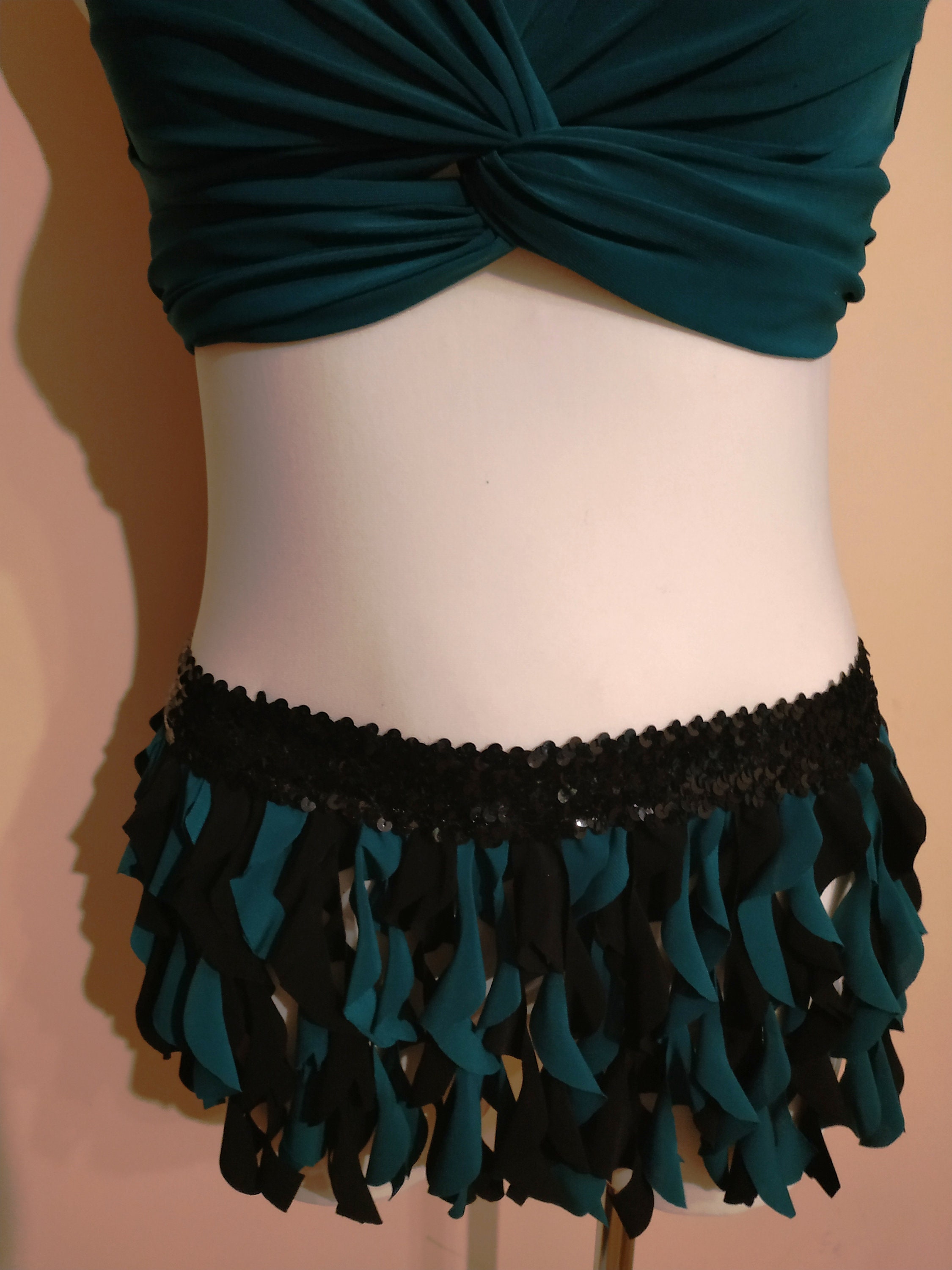 Green Costume Bellydance Bra Belt Tribal Hip Scraf Shimmy Costume ...
