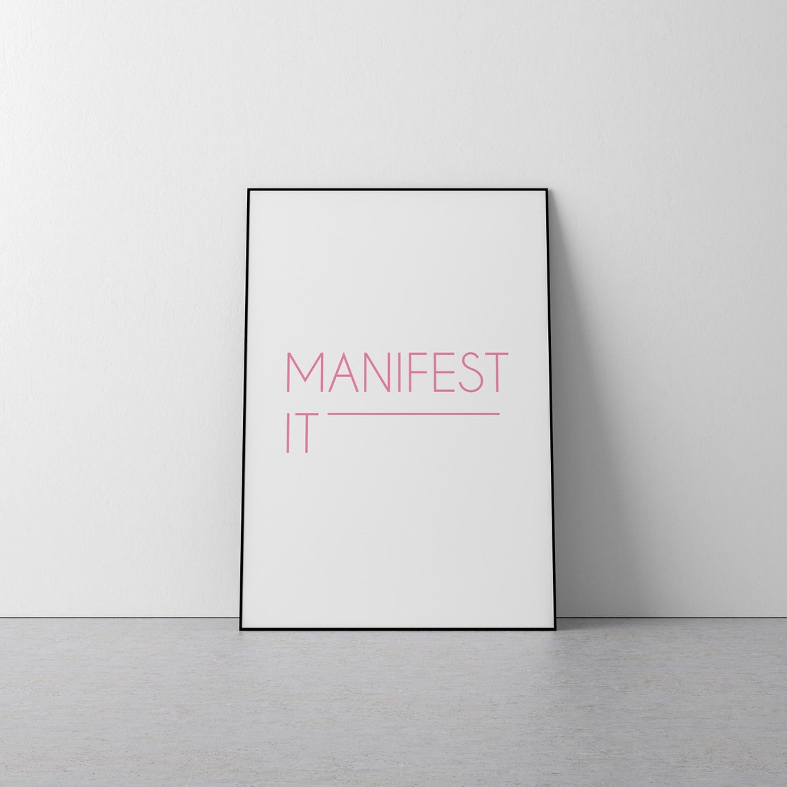 Manifest It, Digital Download Print, Poster Wall Art, Home Decor ...
