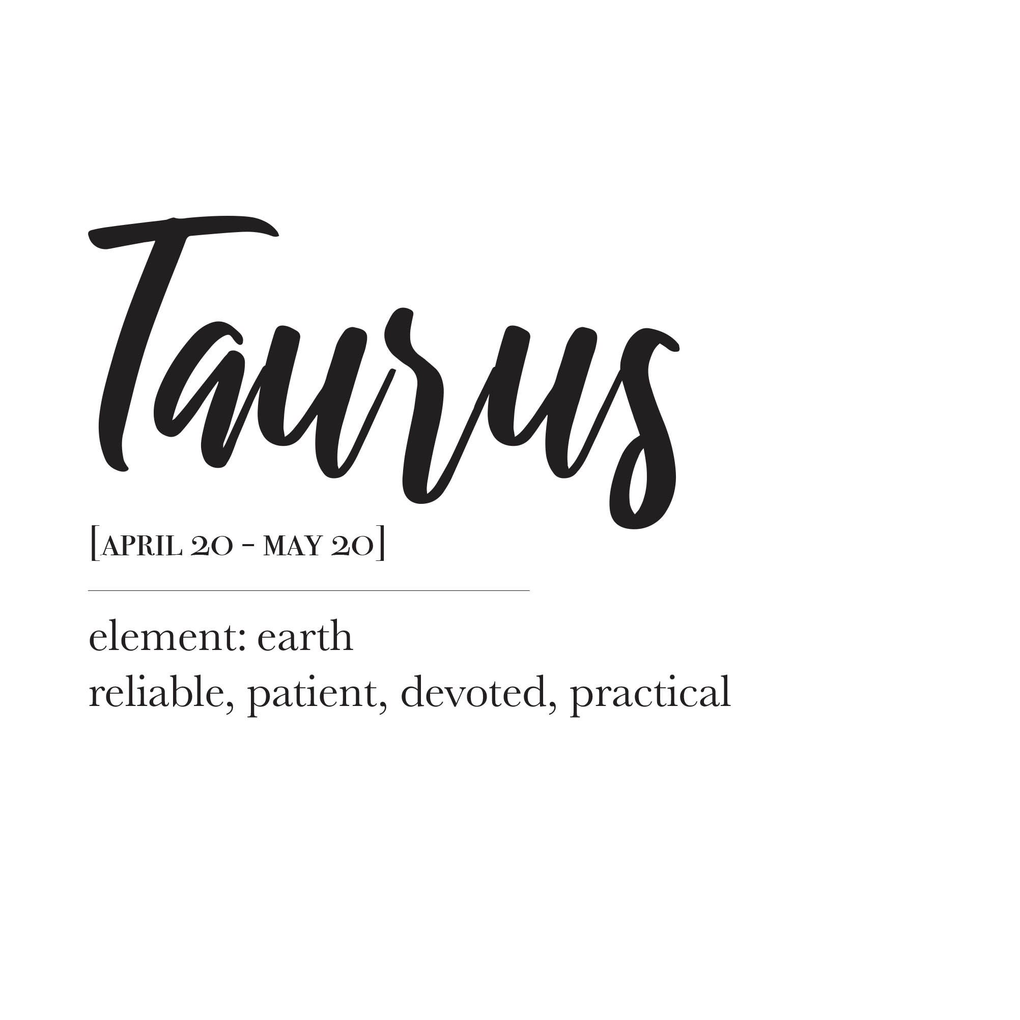 Taurus Zodiac Sign Digital Download Print Astrology Gifts - Etsy