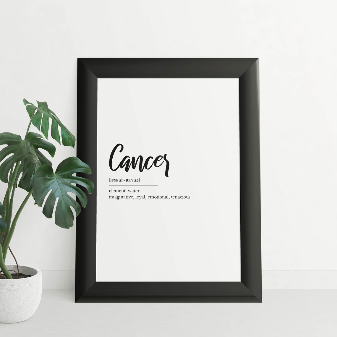 Cancer Zodiac Sign Digital Download Print, Astrology Gifts, Poster ...