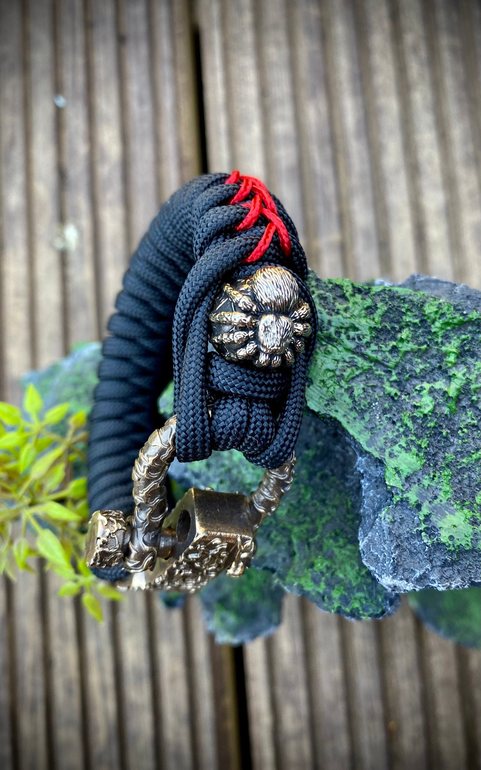 Tarantula Bead Paracord Bracelet Spider Bead Paracord - Etsy UK