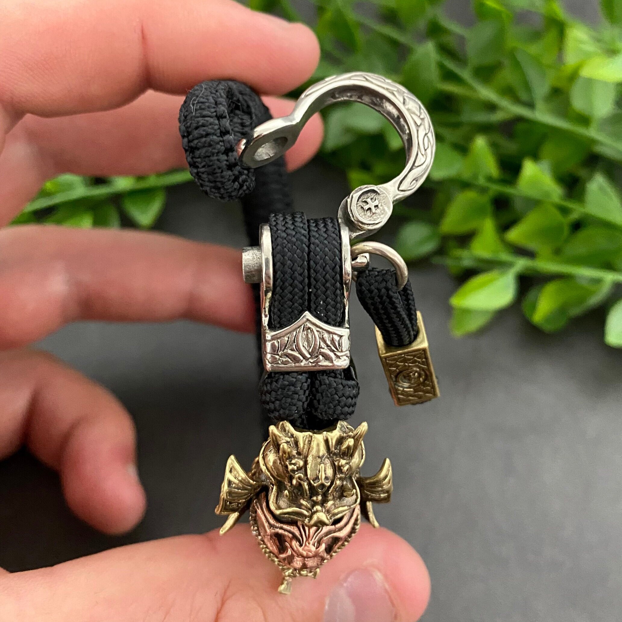 Oni Bracelet Shogun Bracelet Paracord Bracelet Oni Bushi - Etsy