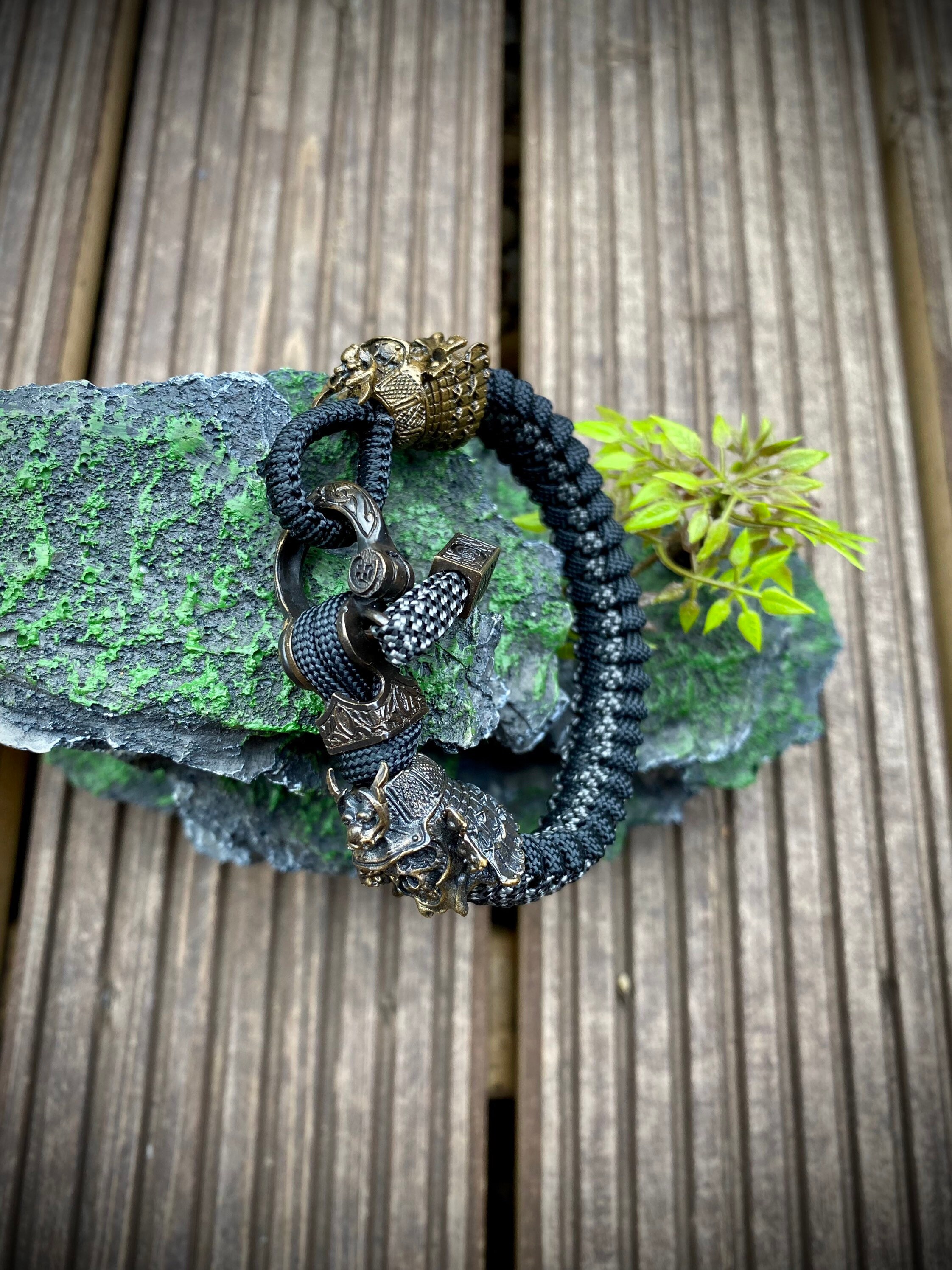 Cursed Shogun Bracelet Paracord Bracelet Men's Norse | Etsy