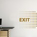 Exit Sign Arrow Decor Office Wall Decal Teamwork Business Worker ...