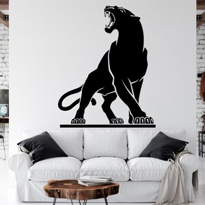 Black Panther Wall Decal Animal Wall Decor Wild Safari Wall Art ...