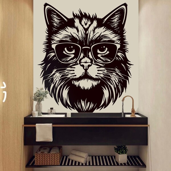 Cat Vinyl Art - Etsy