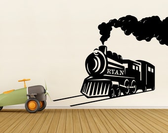 Train Wall Decal Vinyl Railroad Track Stickers Decals Mural - Etsy