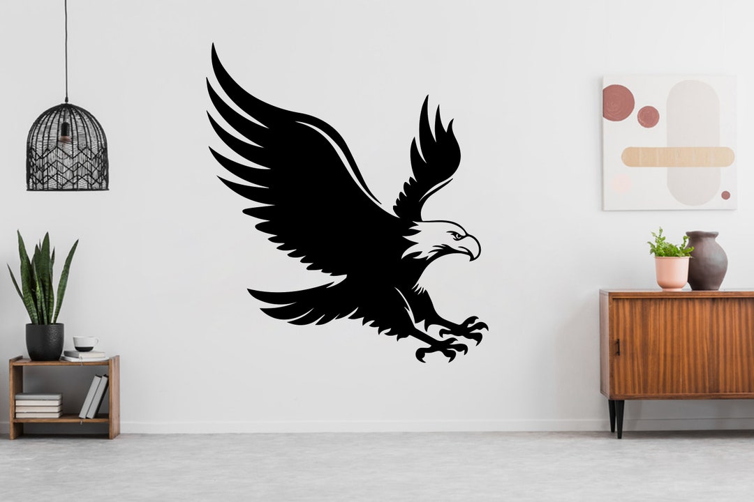 Eagle Wall Decor Wild Eagle Decals Eagle Art Wall Art Eagle Stickers ...