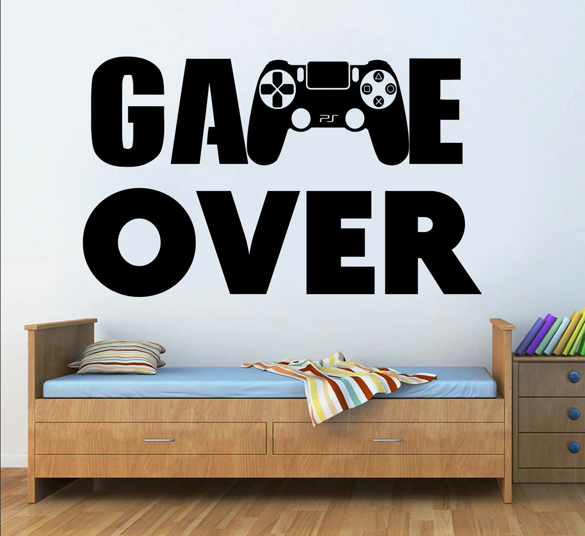 Gamer Wall Decor Custom Controller Decal Video Game Girl Boy - Etsy