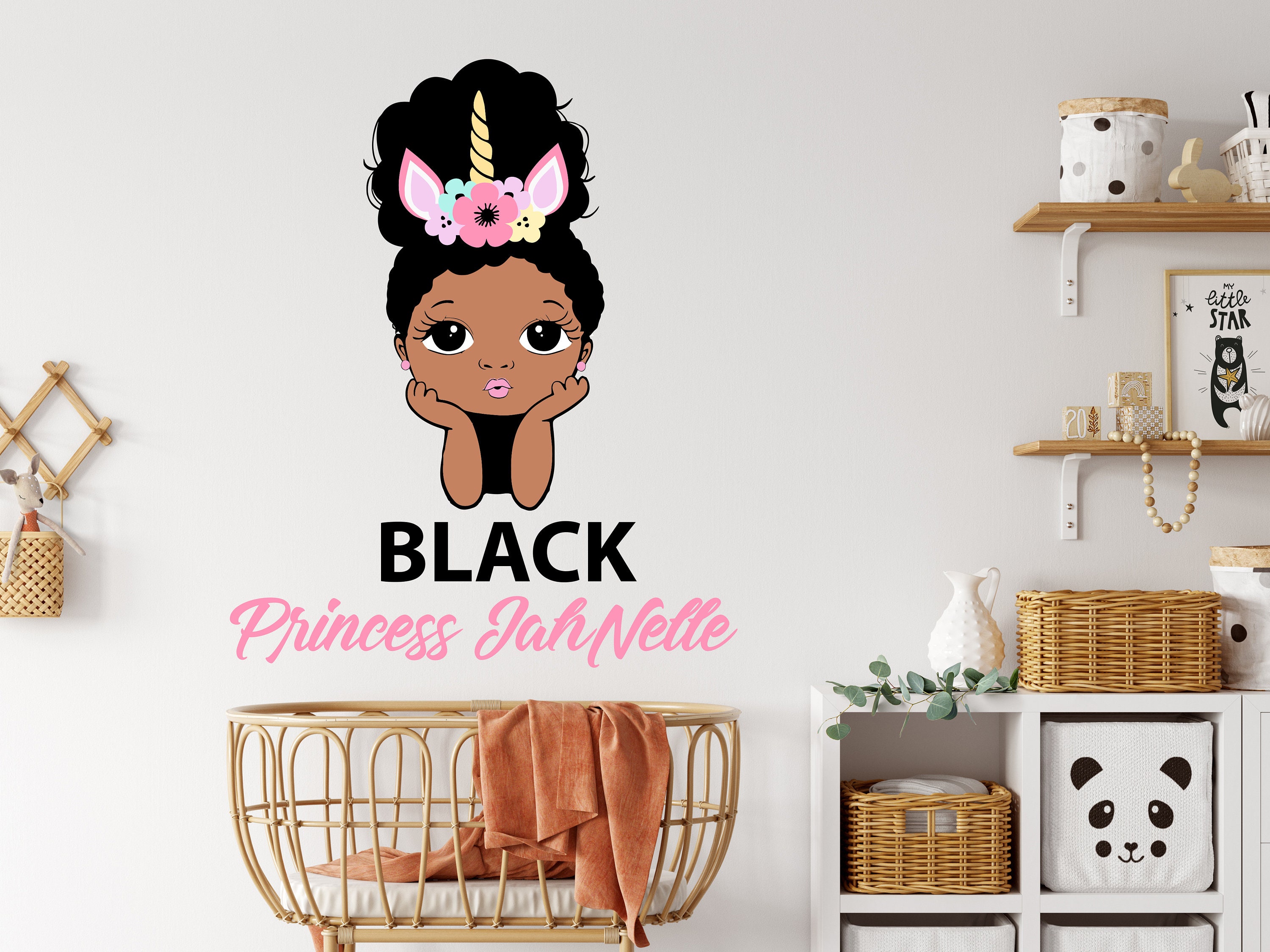 Princess Afro Little Girl Crown Custom Little Afro Girl Custom - Etsy
