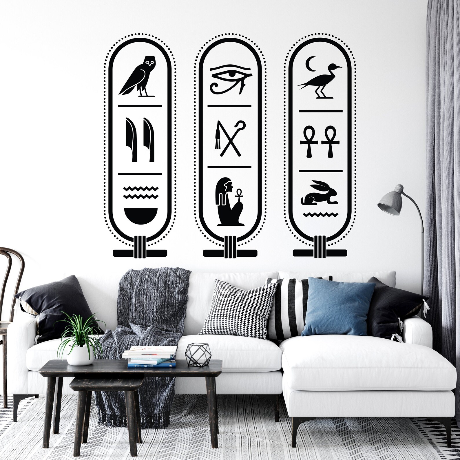 Egyptian Wall Decal Goddess Wall Decal Ancient Wall Art - Etsy