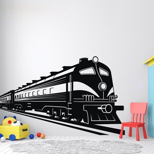 Train Railroad Track Wall Decal Stickers Track Wall Decals Train ...