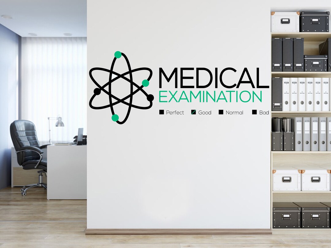 Medical Examination Wall Decal Hospital Vinyl Wall Art Decals, Medical ...
