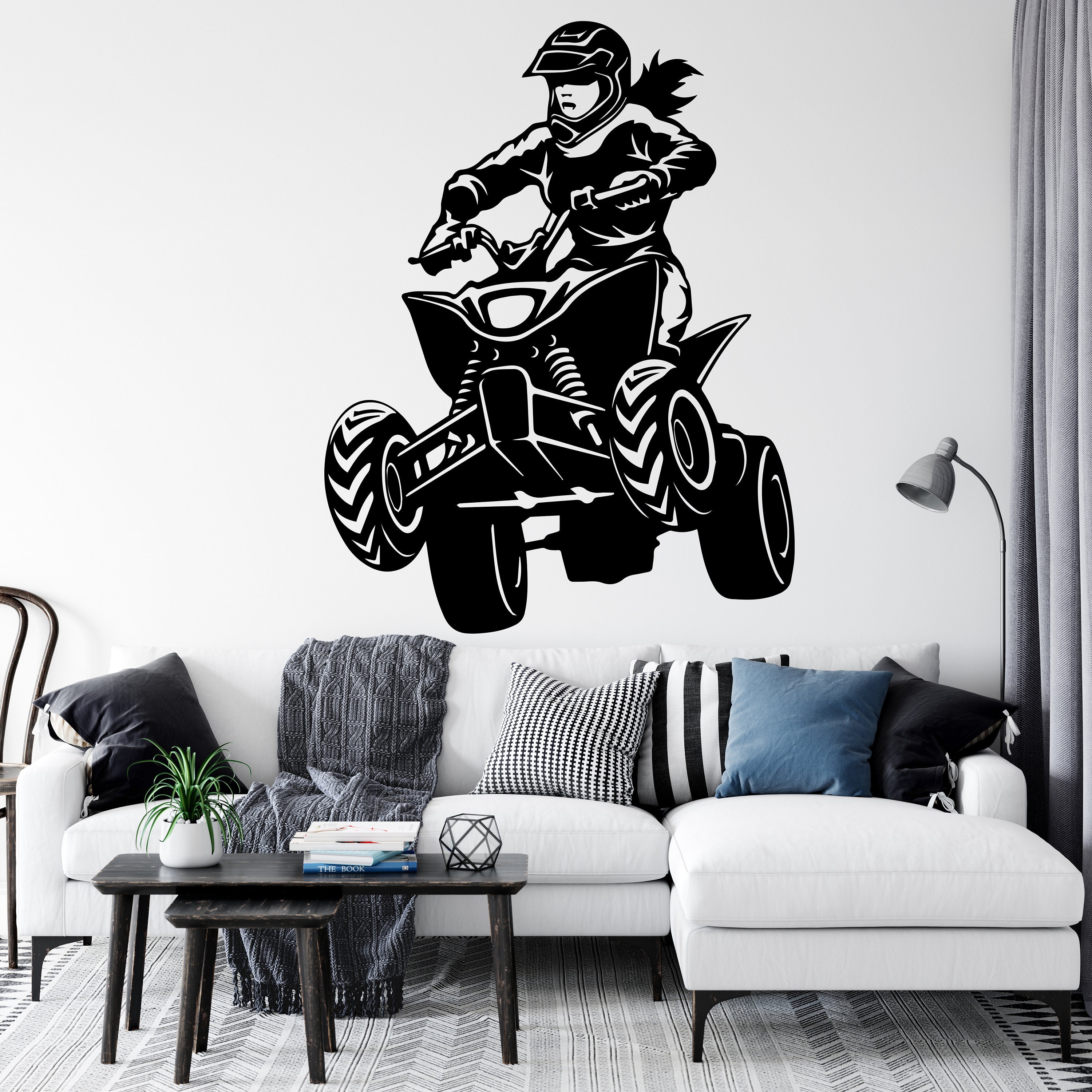 ATV Girls Wall Decal Quad Wall Decor 4x4 Wheeler Offroad - Etsy