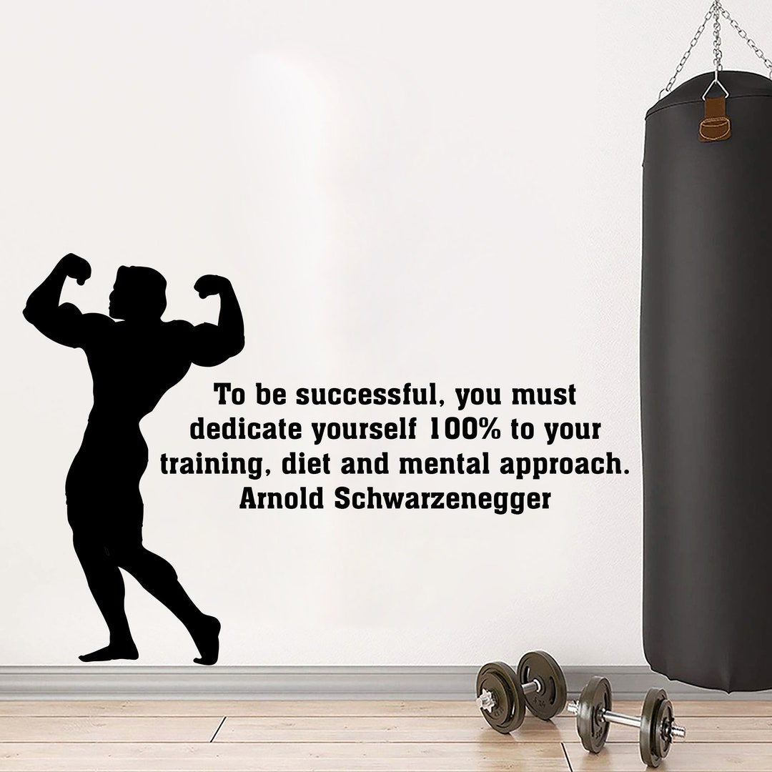 Fitness Decor Art Quotes Gym Stickers Fitness Wall Art Gifts Inspiring ...