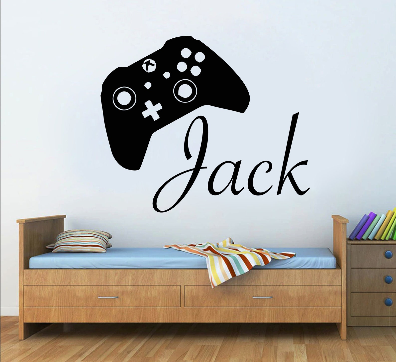 Gamer Wall Decor Custom Controller Decal Video Game Girl Boy - Etsy