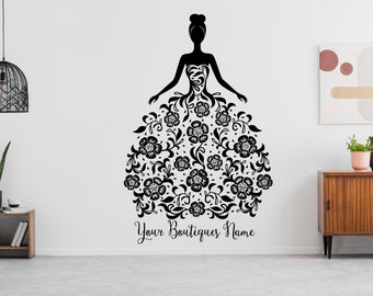 Women Fashion Couture Boutique Wall Decal Girls Clothing | Etsy